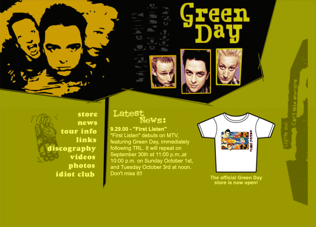 From fan site to official: The evolution of GreenDay.com | GreenDay.fm