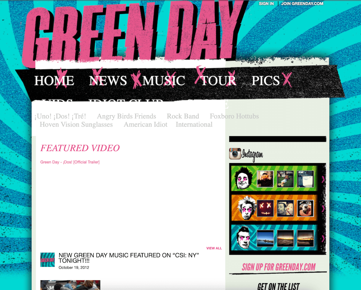 From fan site to official: The evolution of GreenDay.com | GreenDay.fm